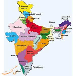 نقشه کامل هندوستان | آشنایی و معرفی کامل هند، جاذبه های گردشگری هند و ...